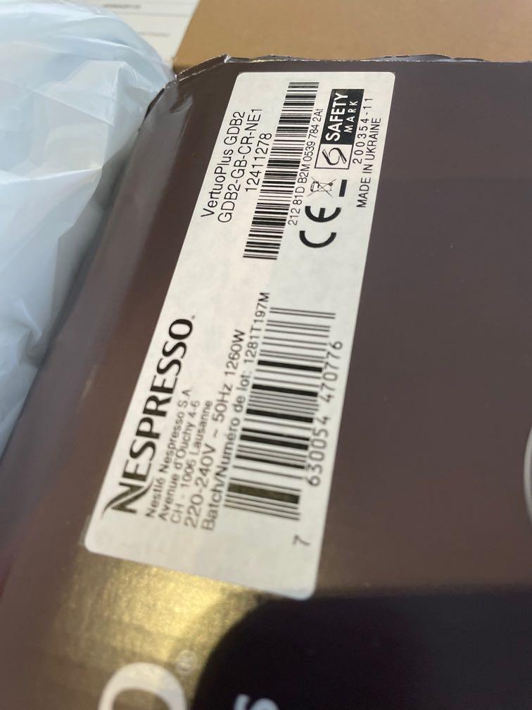 Red Nespresso vertuo plus as used on master chef, TV & Home Appliances ...