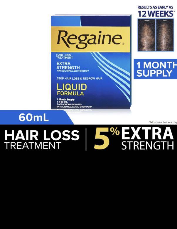 Regaine Extra Strength Minoxidil Topical Solution 5% W/V Solution Stop ...