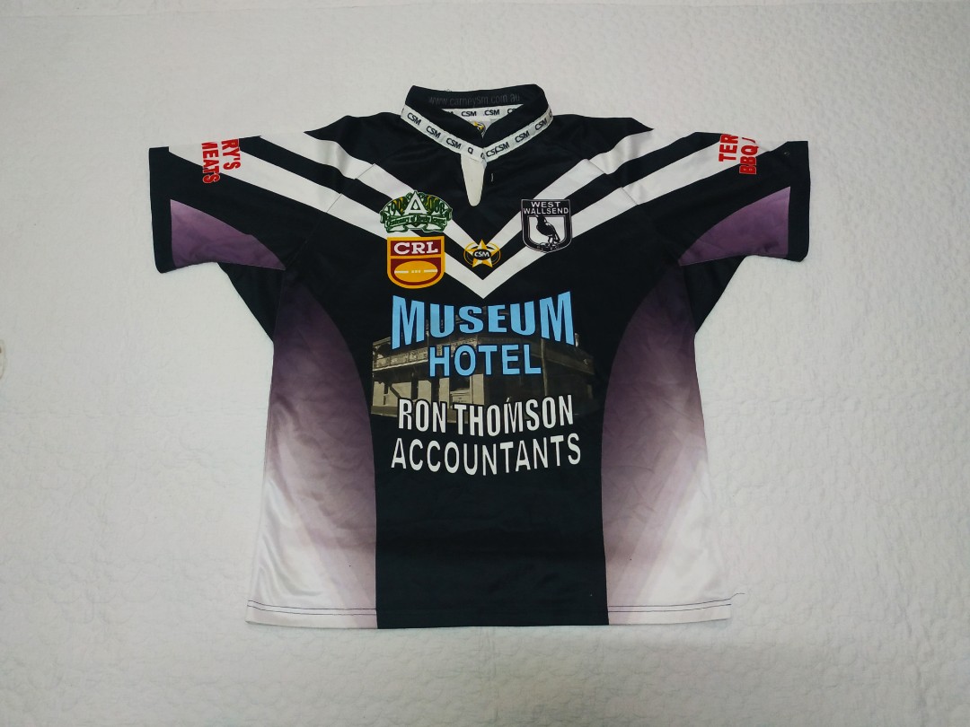 RL Rugby League West Wallsend Local Team Club, Men's Fashion ...