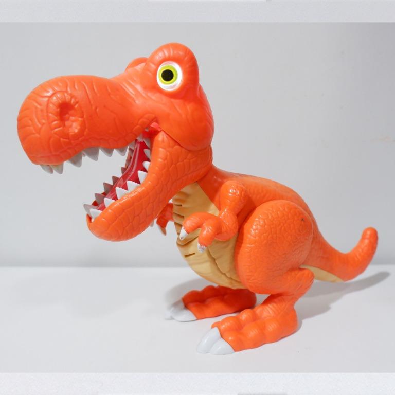 Roar Stomp Chomp Dinosaur Toy with Lights and Sounds Battery Operated ...
