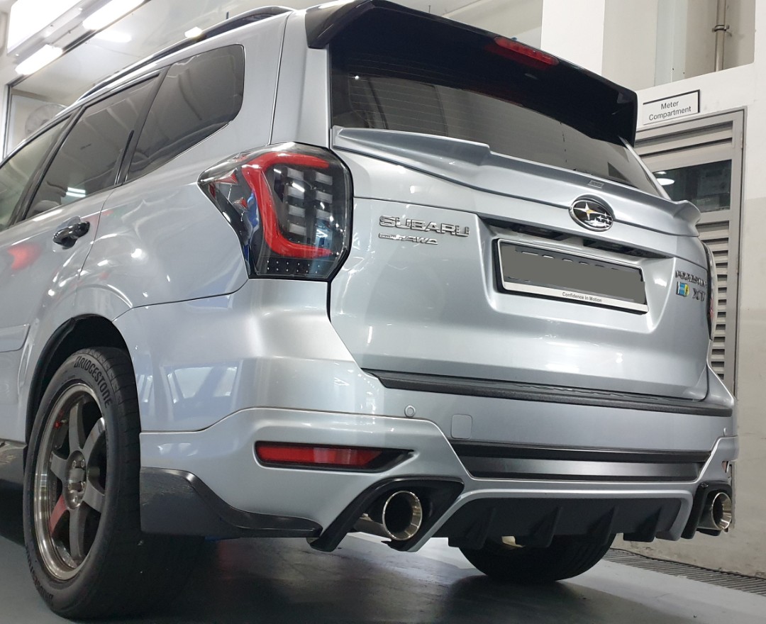 Rowen Rear Gate Spoiler FRP for Subaru Forester SJ, Car Accessories ...