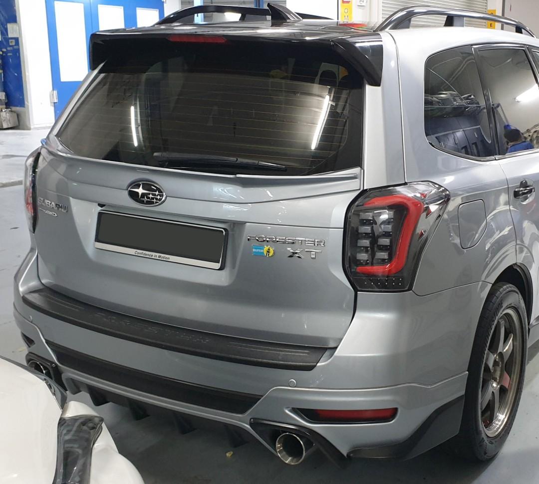 Rowen Rear Gate Spoiler FRP for Subaru Forester SJ, Car Accessories ...