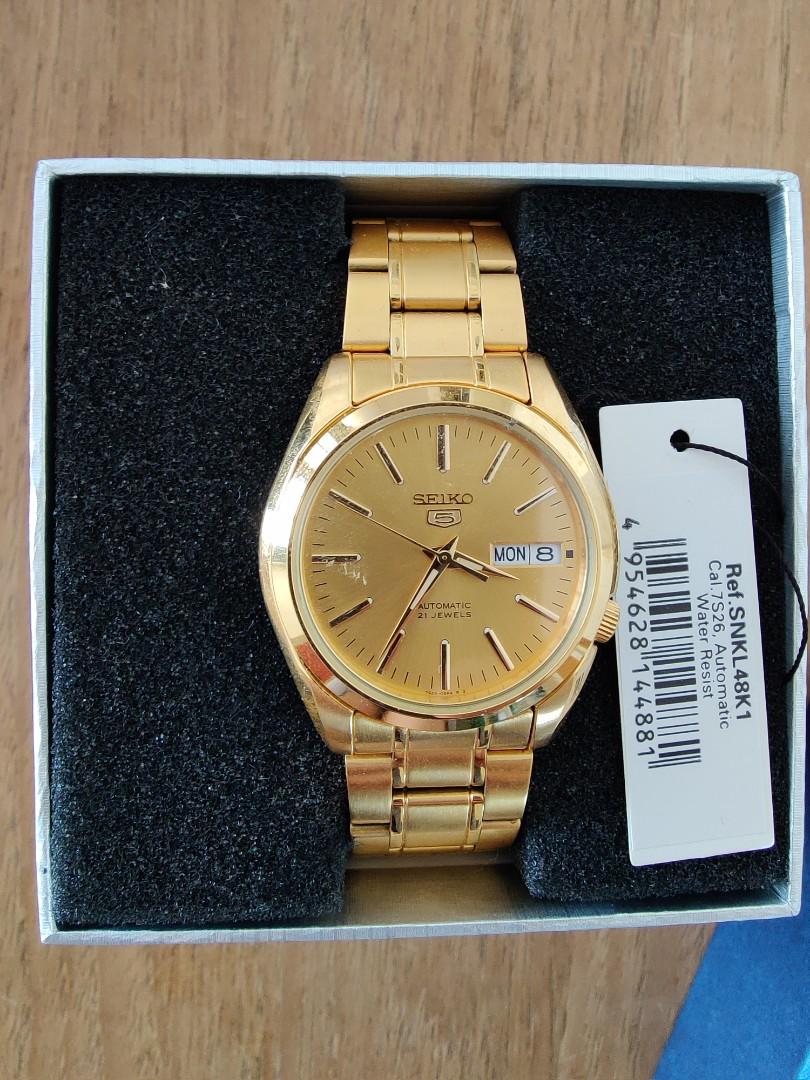 SEIKO 5 snkl48k1 automatic watch, Men's Fashion, Watches & Accessories ...