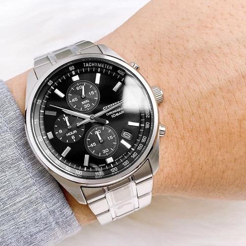 Seiko SSB379P1 Chronograph Analog Black Dial Stainless Steel Bracelet ...