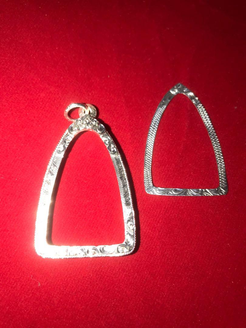 Silver amulet casing 2.4cm*3.8cm, Hobbies & Toys, Memorabilia ...