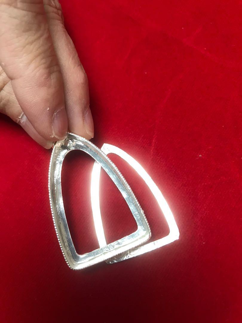 Silver amulet casing 2.4cm*3.8cm, Hobbies & Toys, Memorabilia ...