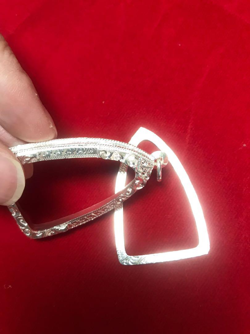 Silver amulet casing 2.4cm*3.8cm, Hobbies & Toys, Memorabilia ...