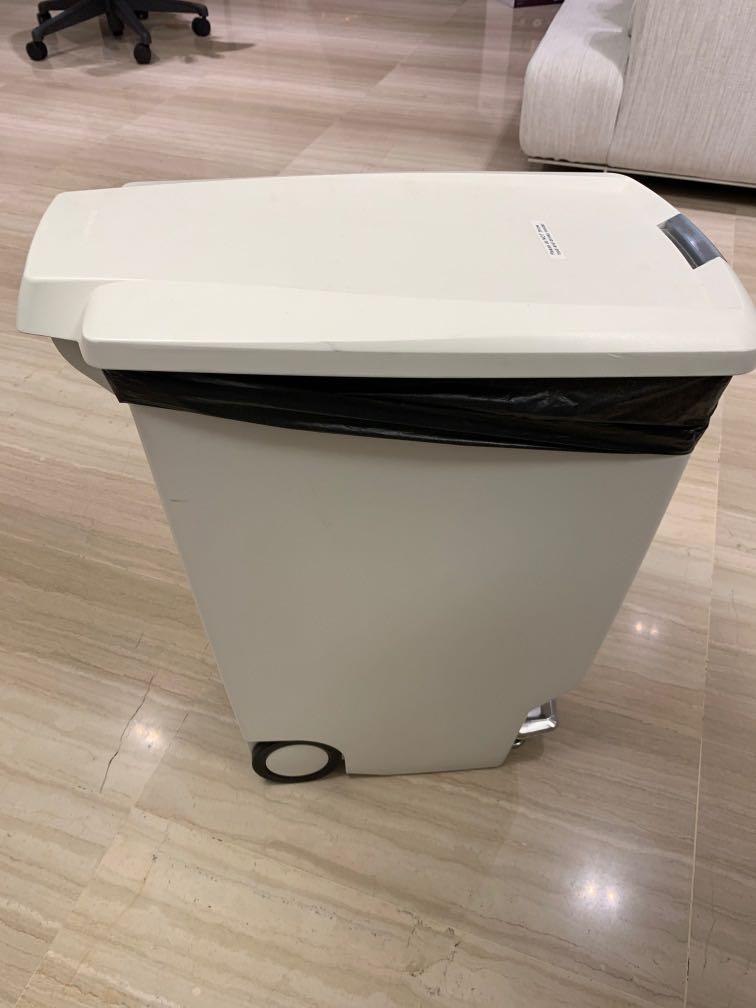 Simple Human Large white dustbin, Furniture & Home Living, Cleaning ...