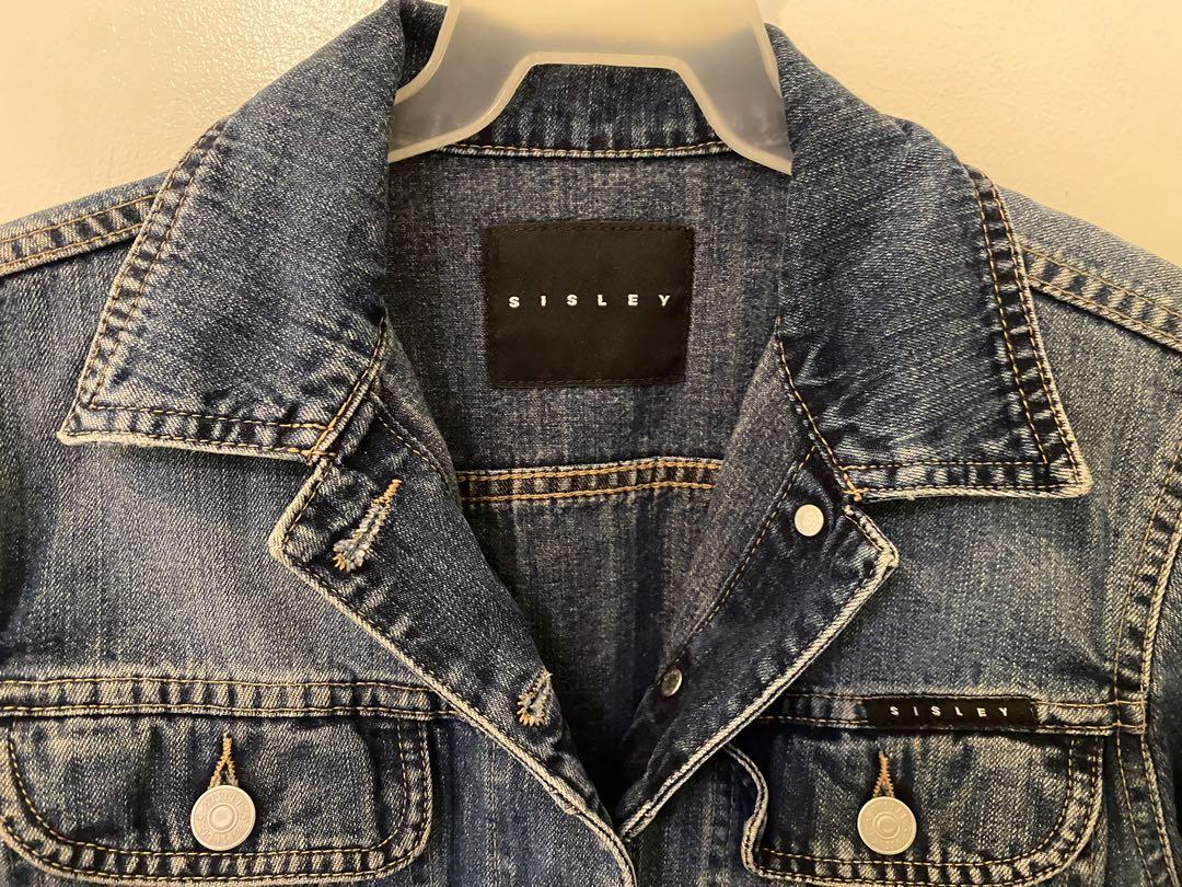 Sisley Denim Jacket, Women's Fashion, Coats, Jackets and Outerwear on ...