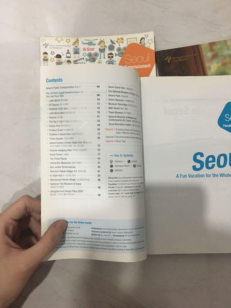 South Korea Seoul Travel Guide Book Magazine Set, Hobbies & Toys, Books ...
