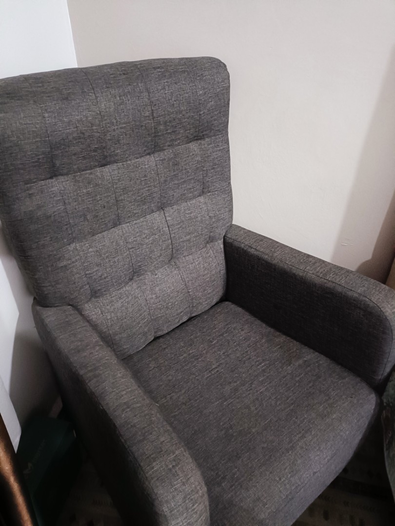SSF Wing Chair FREE Metal Side Table, Furniture & Home Living ...