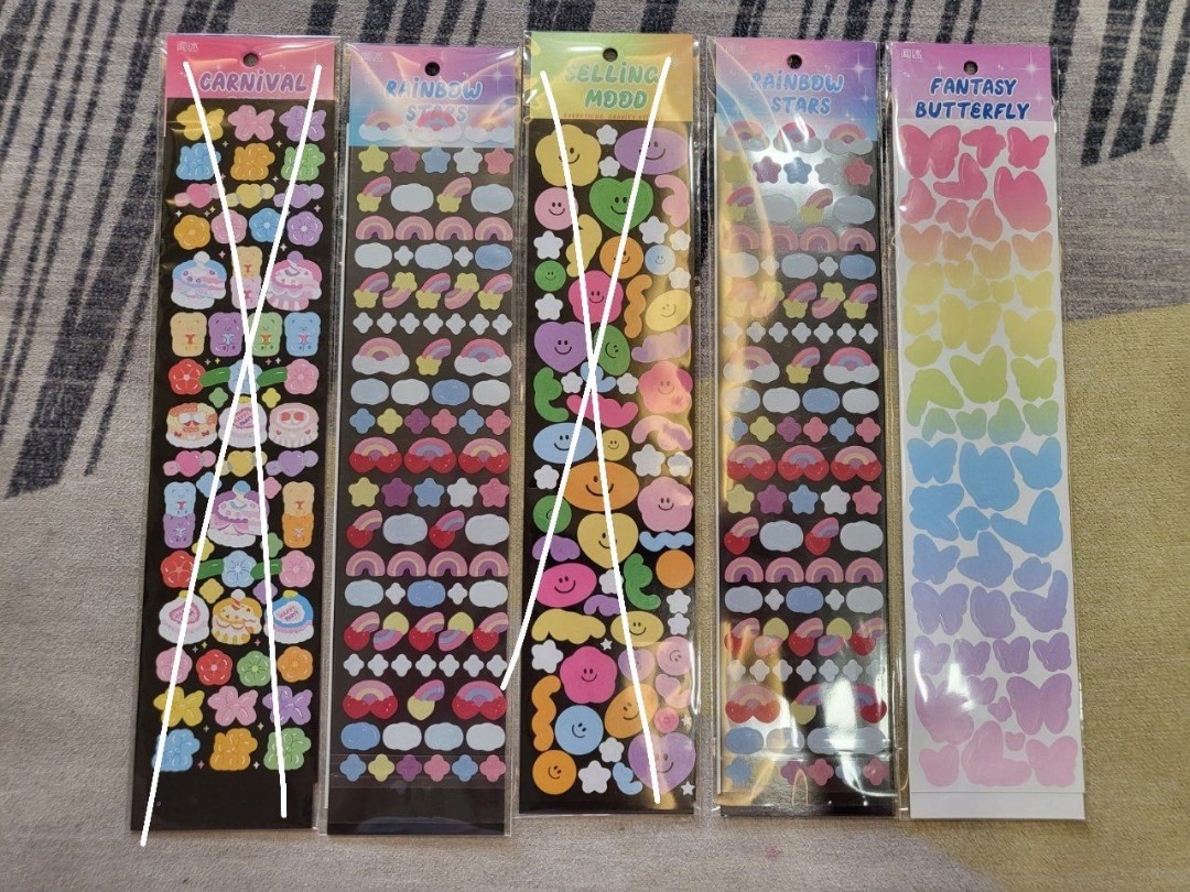 sticker sheet, Hobbies & Toys, Stationery & Craft, Stationery & School ...