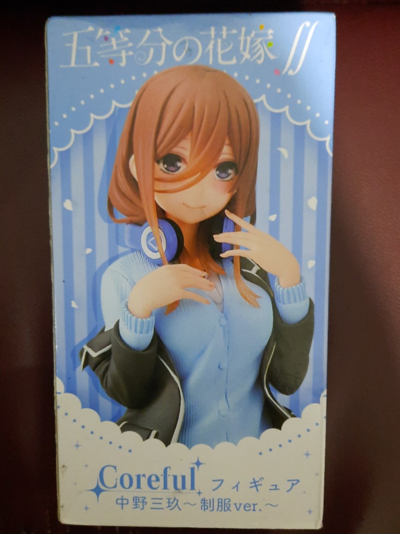 （日版）TAITO Coreful 五等分的新娘 中野三玖～制服ver.~, 興趣及遊戲, 玩具 & 遊戲類 - Carousell