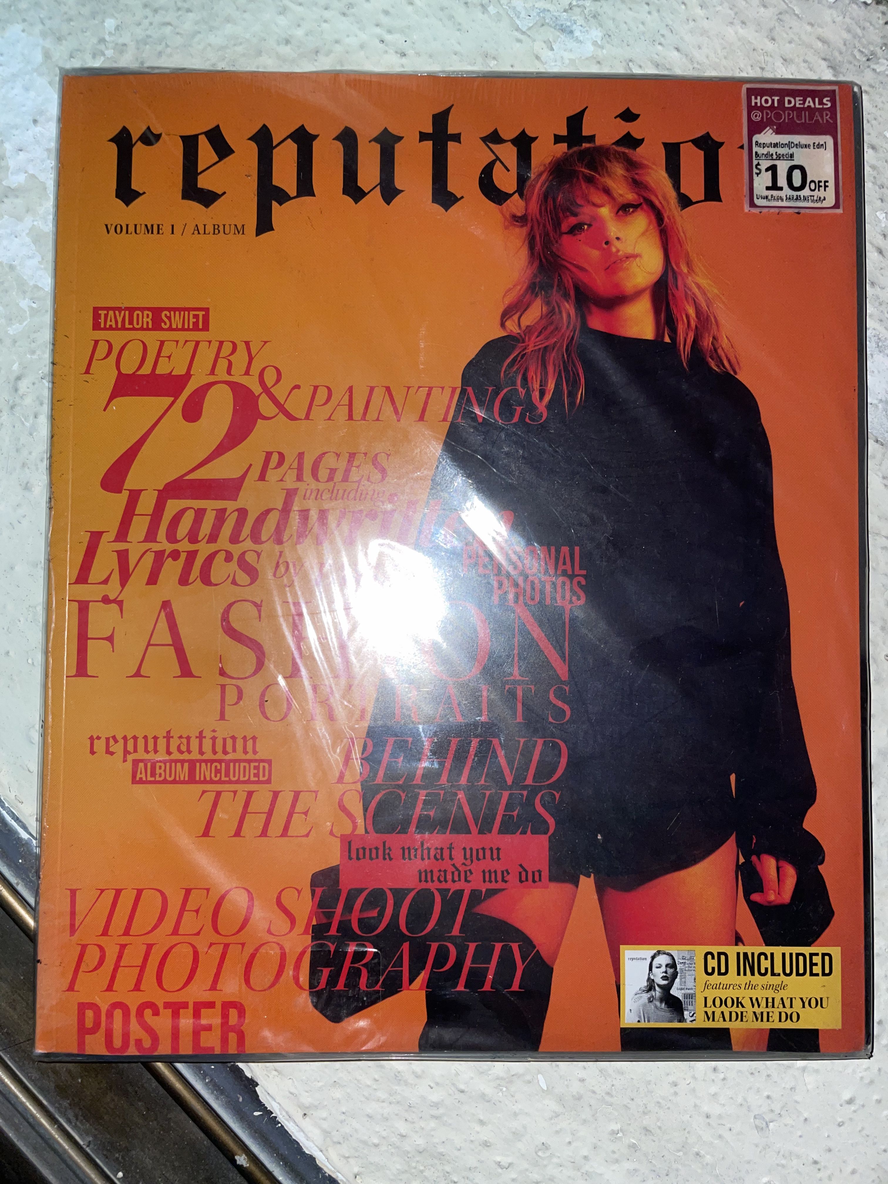 TAYLOR SWIFT Reputation Album Magazines + CD included, Hobbies & Toys ...