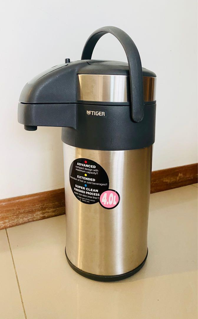 TIGER Double Stainless Steel 4L Flask, TV & Home Appliances, Kitchen ...