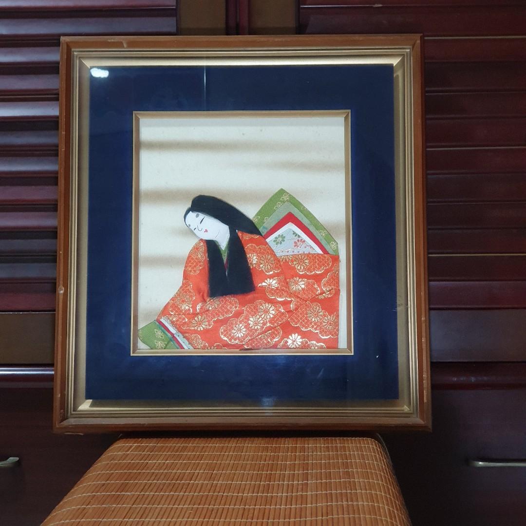 Traditional Japanese Arts in wooden frame, Furniture & Home Living ...