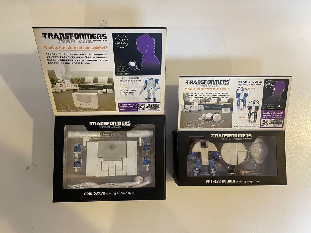 Transformers Sound Wave Mp3 Player w/ Frenzy and Rumble Earphones Set ...