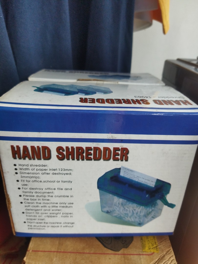 Trevoca hand shredder, Furniture & Home Living, Home Improvement ...