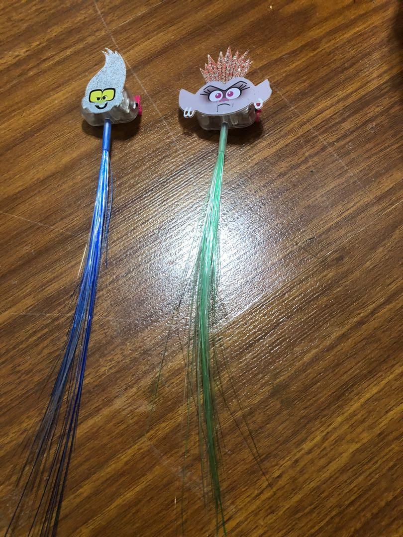 Troll hair clips with lights for kids, Hobbies & Toys, Toys & Games on ...
