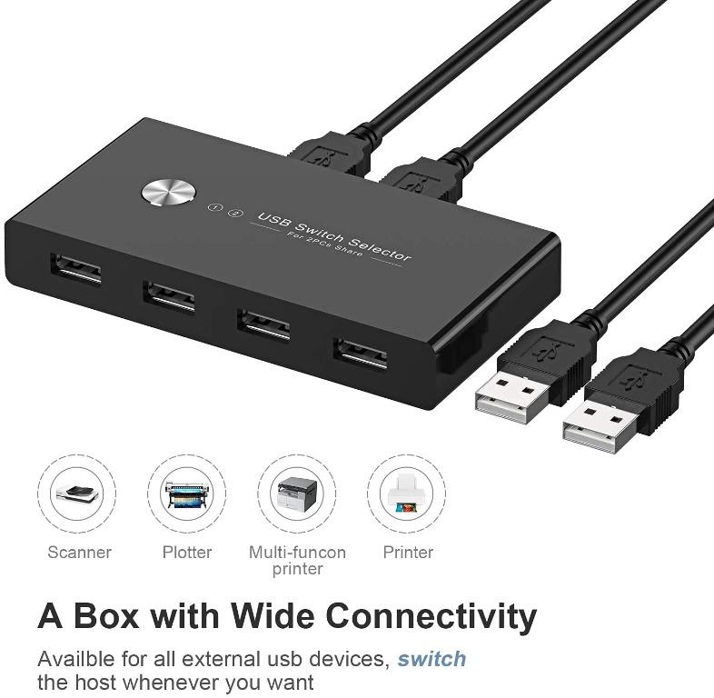 USB Switch Selector, Computers & Tech, Parts & Accessories, Cables ...