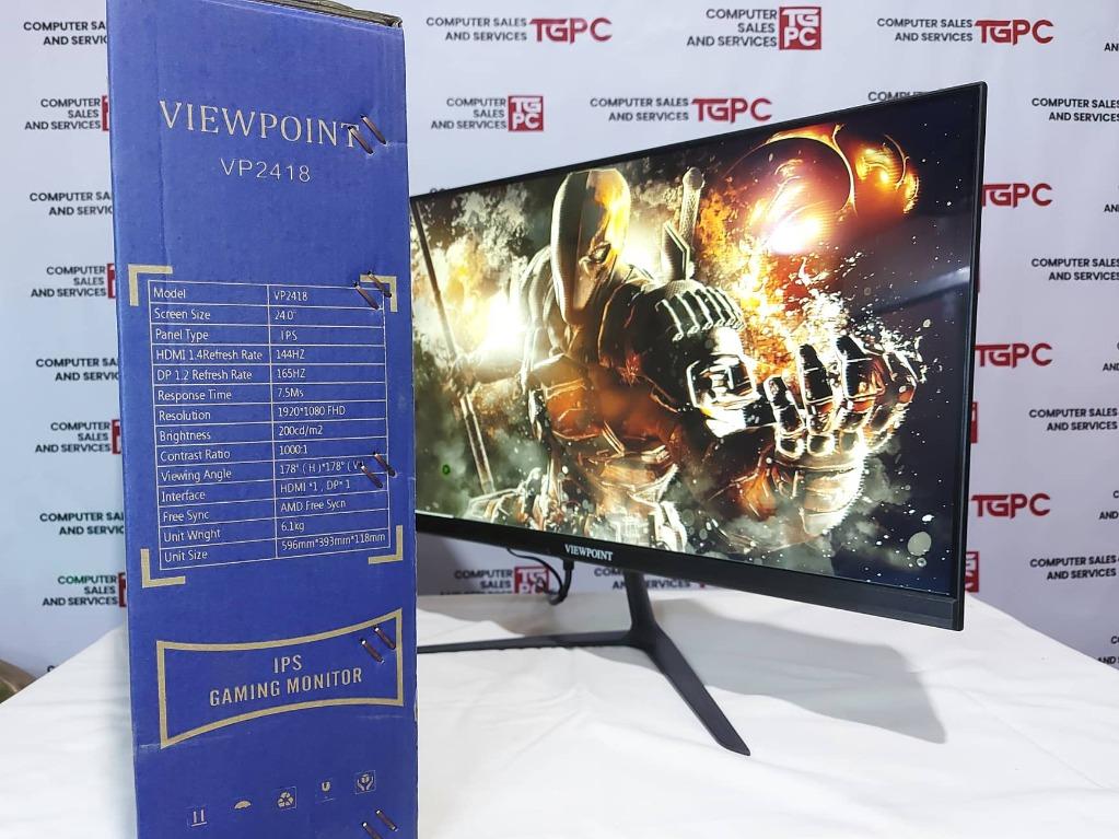 Viewpoint 24inch 144hz IPS Flat Monitor VP2418 2022 Design, Computers ...