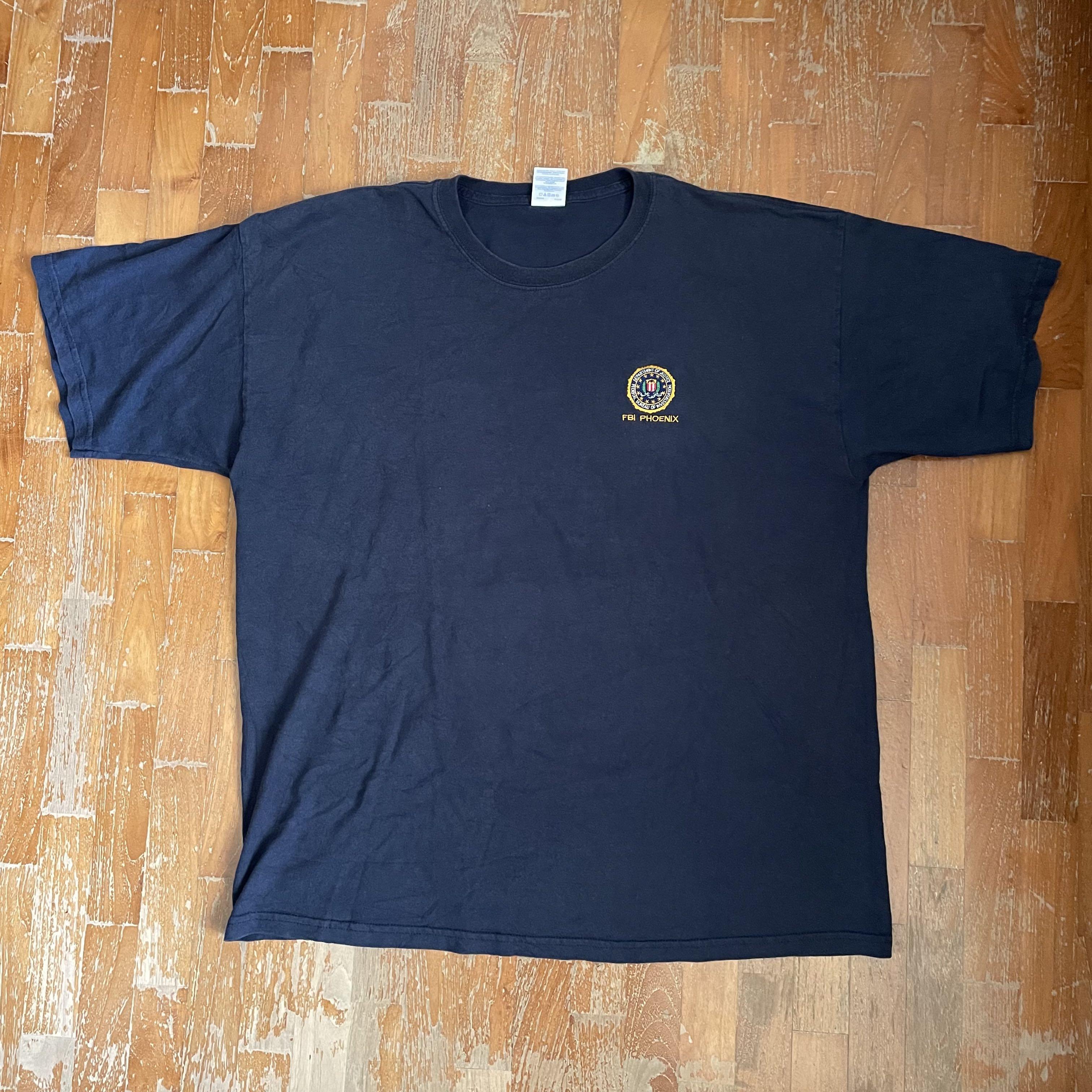 Vintage Authentic 90s FBI Embroidered Logo T Shirt, Men's Fashion, Tops ...