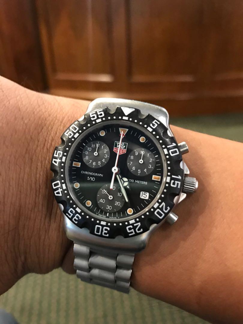 Vintage F1 Chronograph Tag Heuer, Luxury, Watches on Carousell