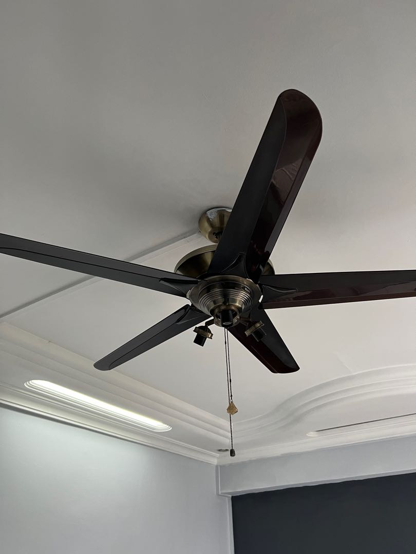 Vintage old ceiling fan, Furniture & Home Living, Lighting & Fans, Fans ...