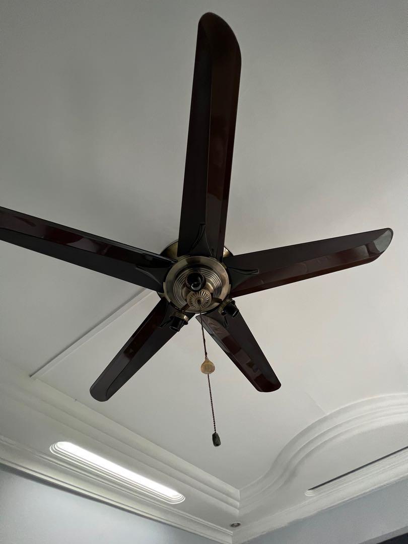 Vintage old ceiling fan, Furniture & Home Living, Lighting & Fans, Fans ...