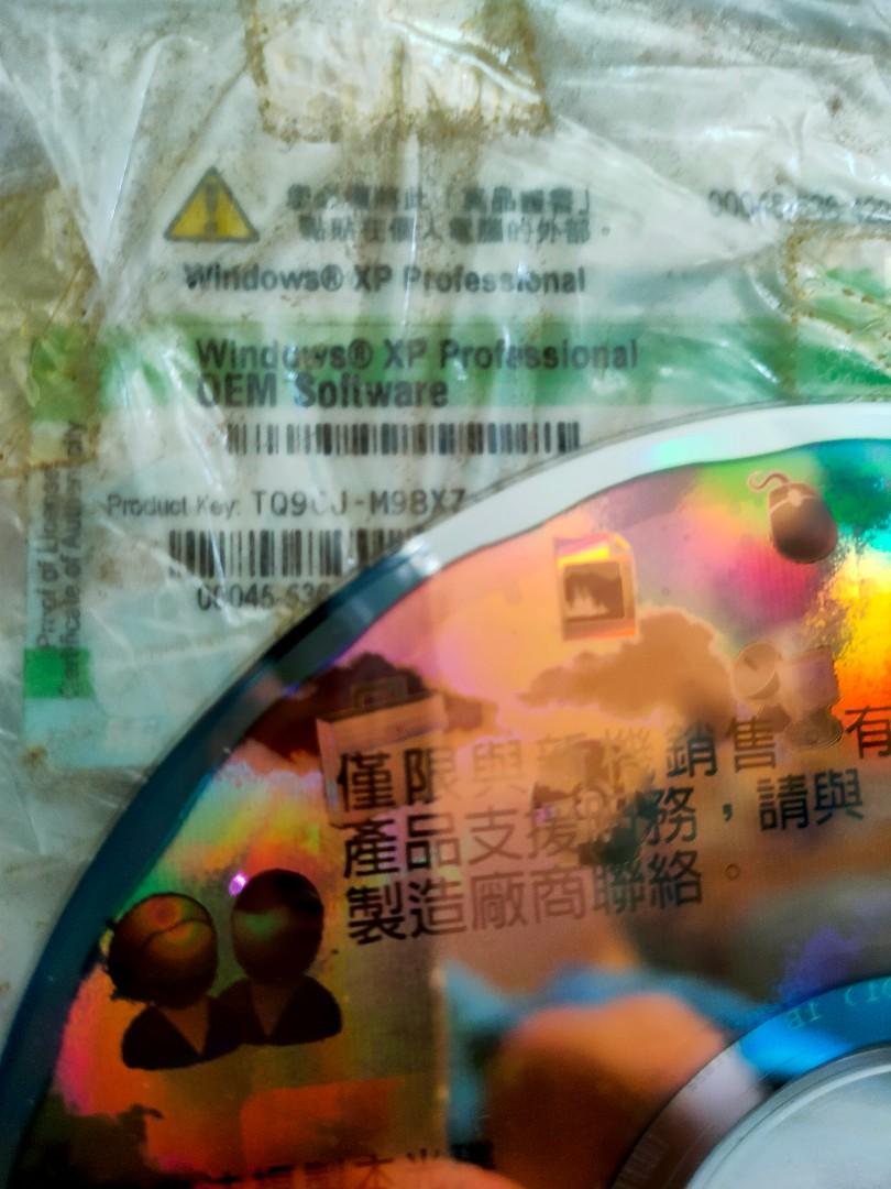 Windows XP Professional CD and key , condition exactly as seen in ...