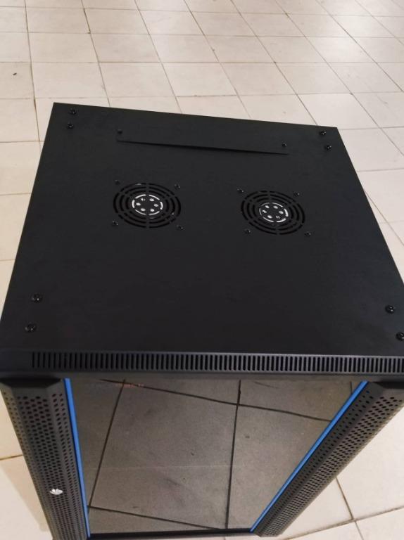18U Free Standing Data Cabinet W=600x D=600x H=3FT Glass Door ...