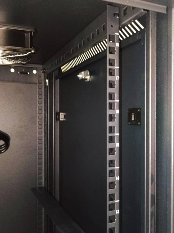 18U Free Standing Data Cabinet W=600x D=600x H=3FT Glass Door ...