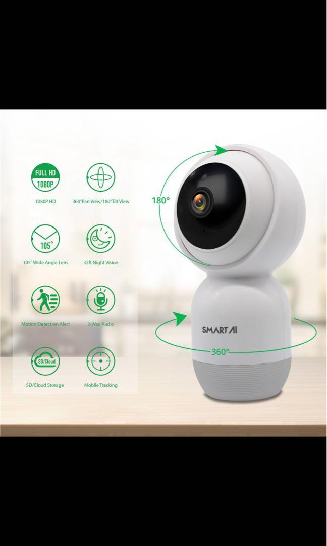 360 SMARTAI A800 CCTV Camera Home Office Shop Baby Elderly Care Monitor ...