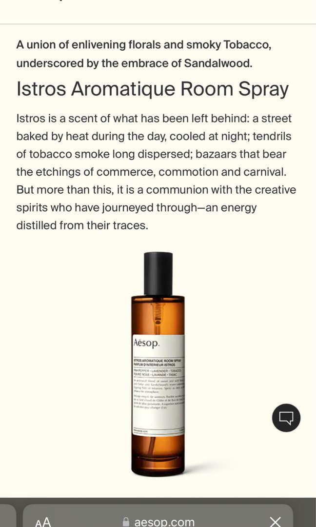 Aesop Room Spray, Furniture & Home Living, Home Fragrance on Carousell