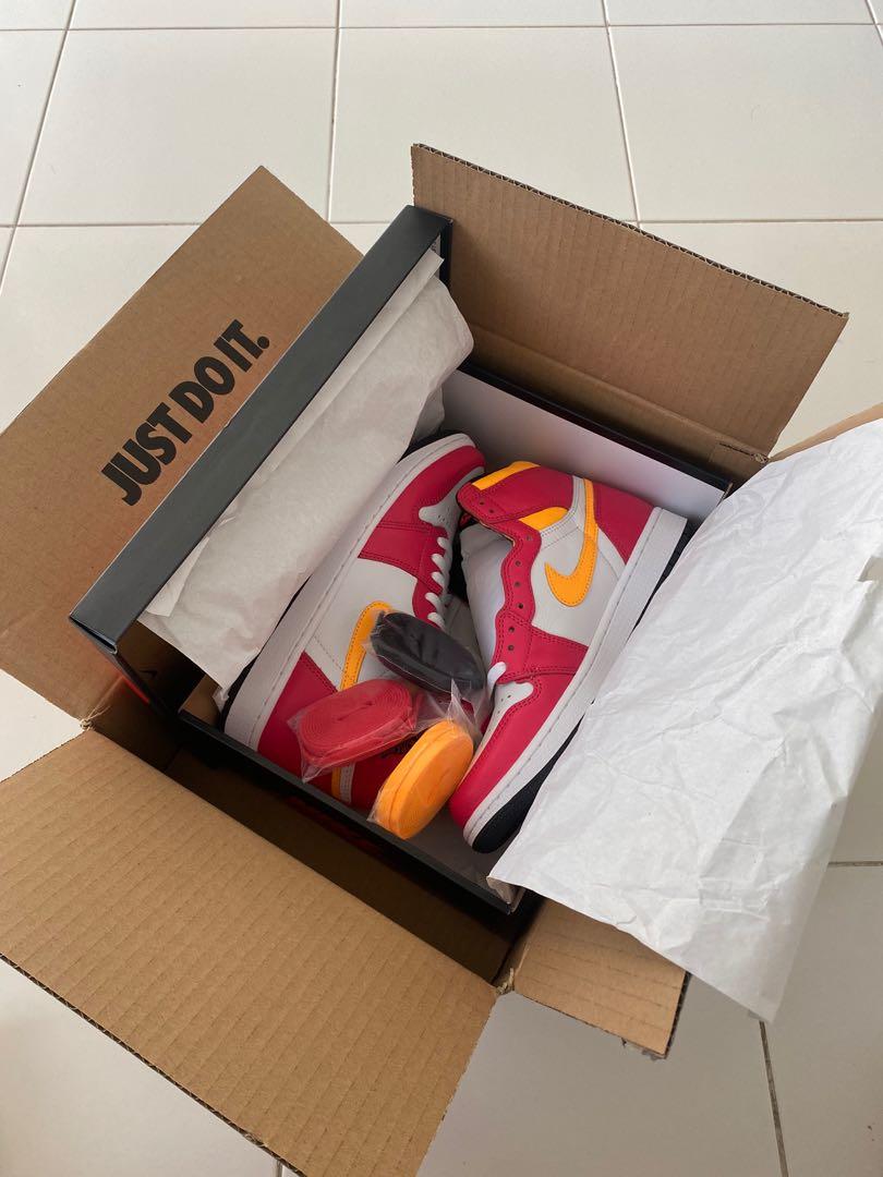 (SOLD) Air Jordan 1 High Fusion Red, Men's Fashion, Footwear, Sneakers ...
