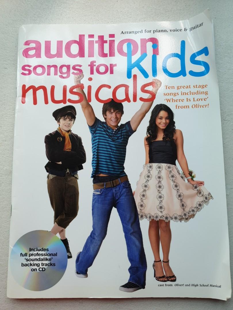 Audition songs for kids musicals - piano scores with cd, Hobbies & Toys ...