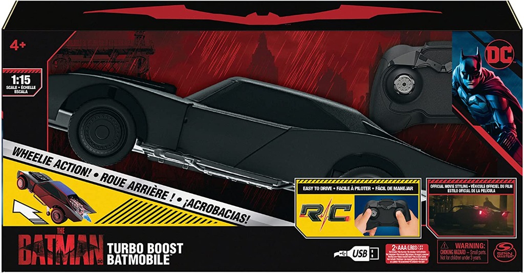Batman Movie Turbo Boost Batmobile, 興趣及遊戲, 玩具 & 遊戲類 - Carousell