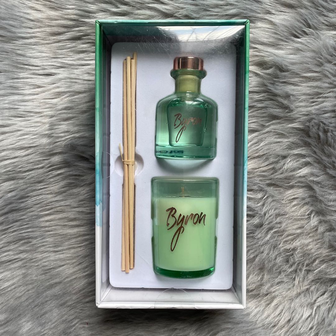 Byron Mini Candle and Diffuser Set, Beauty & Personal Care, Fragrance ...