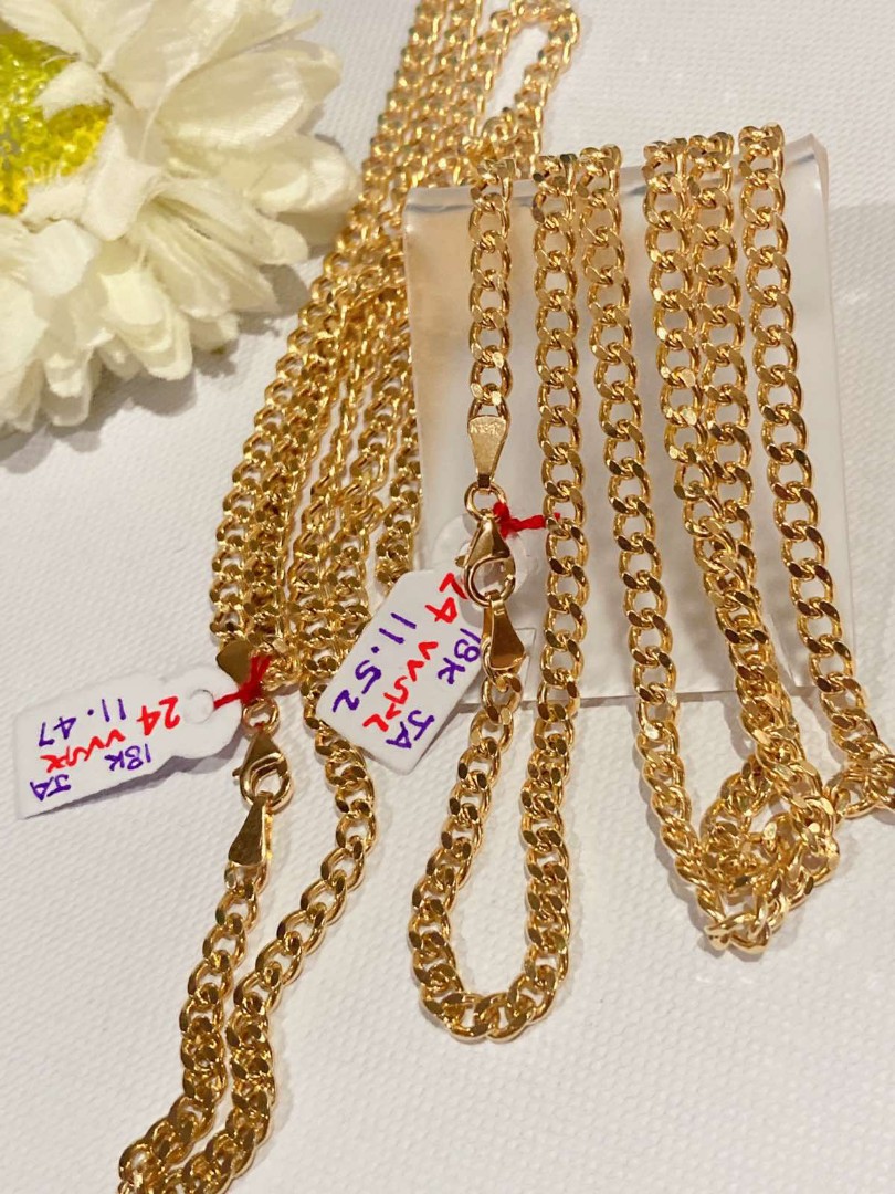Cadena Chain 20inches 18k, Women's Fashion, Jewelry & Organizers ...