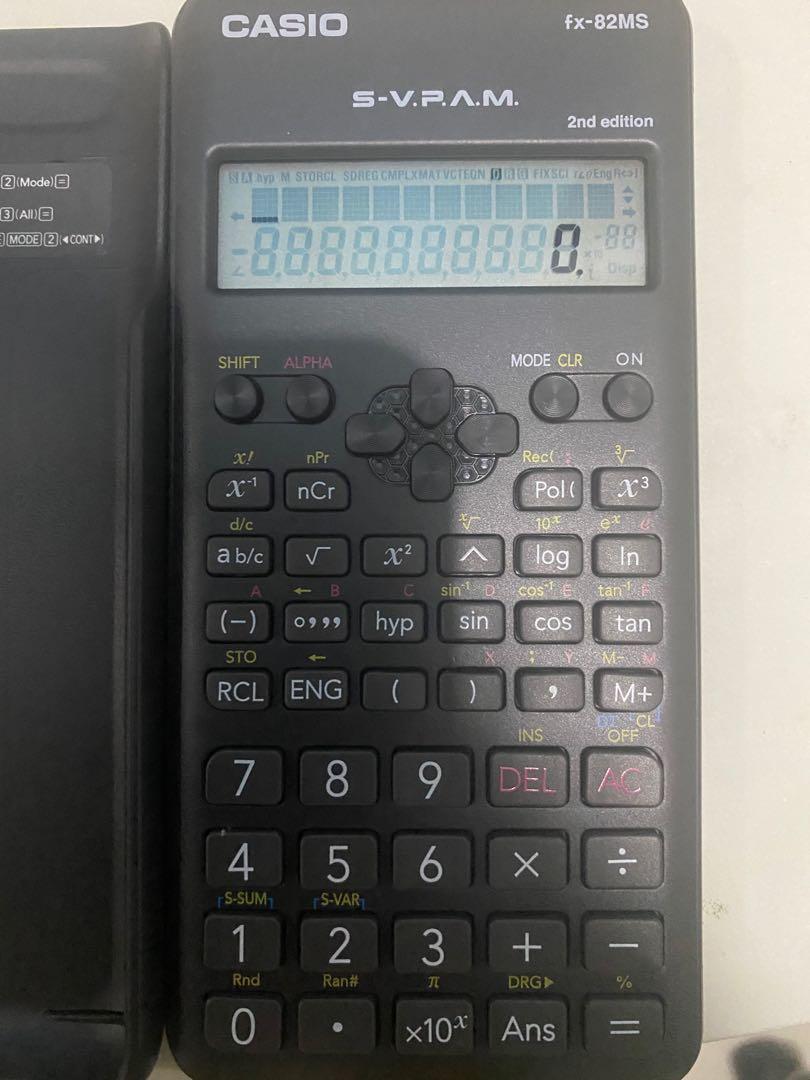 CASIO-fx82MS 2-Line Display Scientific Calculator, Computers & Tech ...