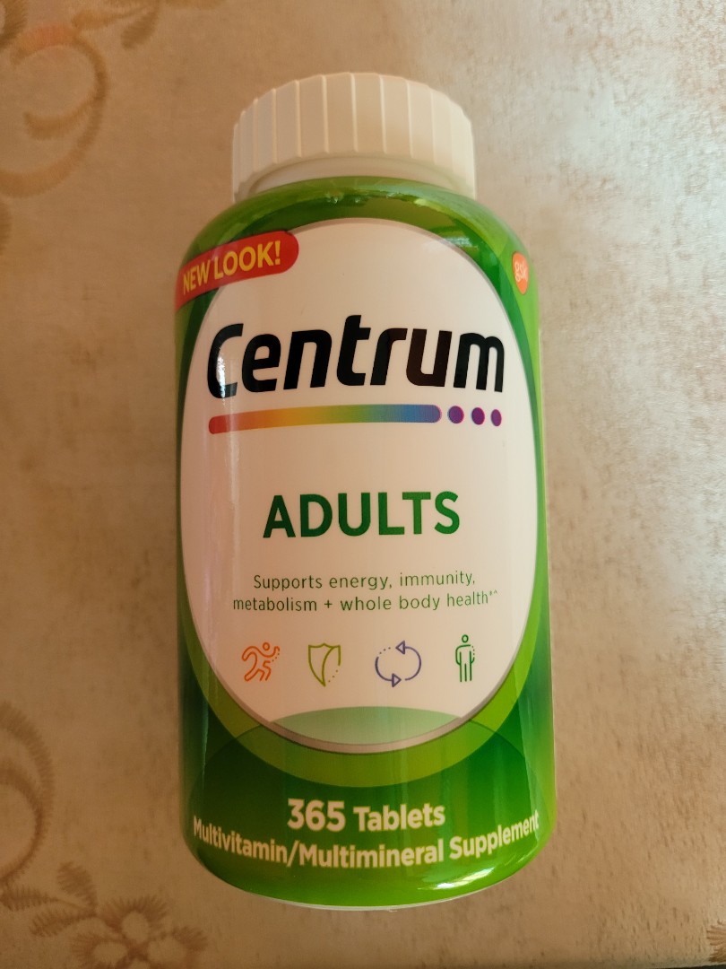 Centrum Adult Multi Vitamin 365 Tablets, Health & Nutrition, Health ...