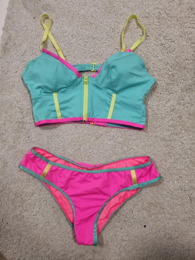 Colour block bikini, Women's Fashion, Swimwear, Bikinis & Swimsuits on ...
