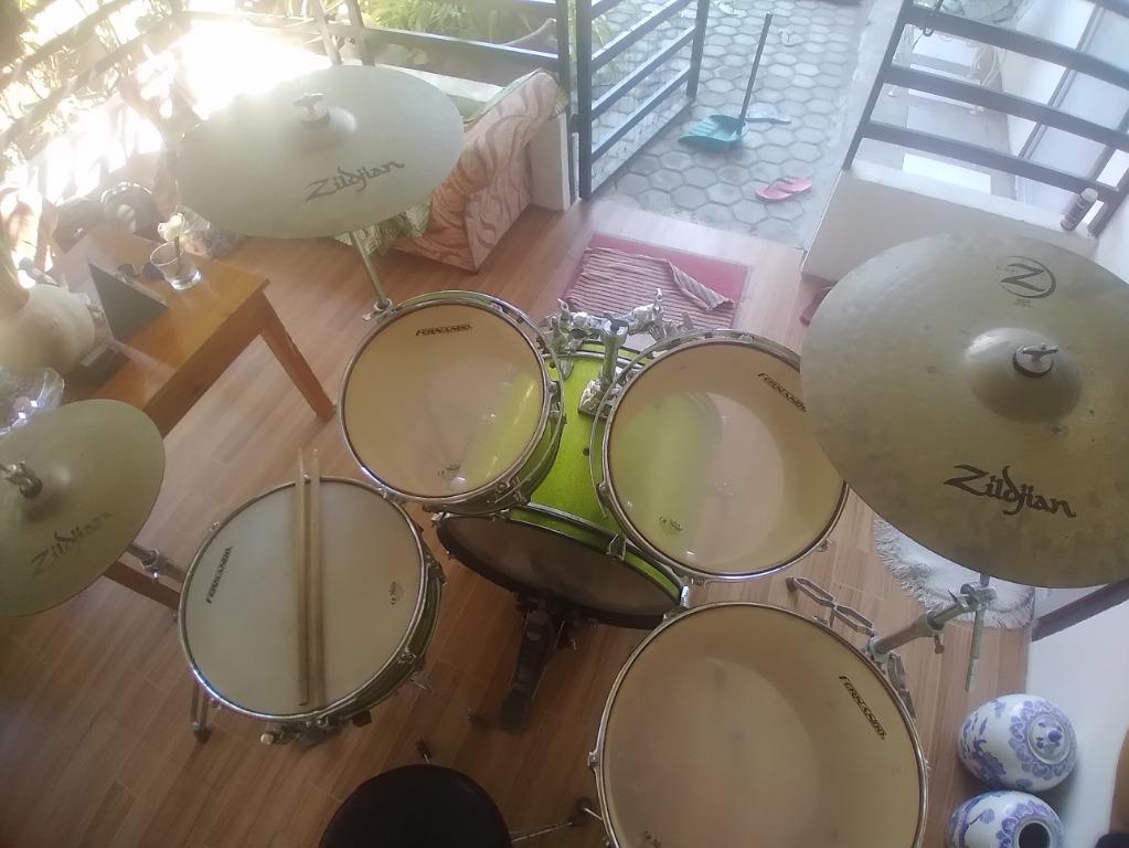 Complete Drum Set (Fernando Drums with Zildjian Cymbals), Hobbies ...