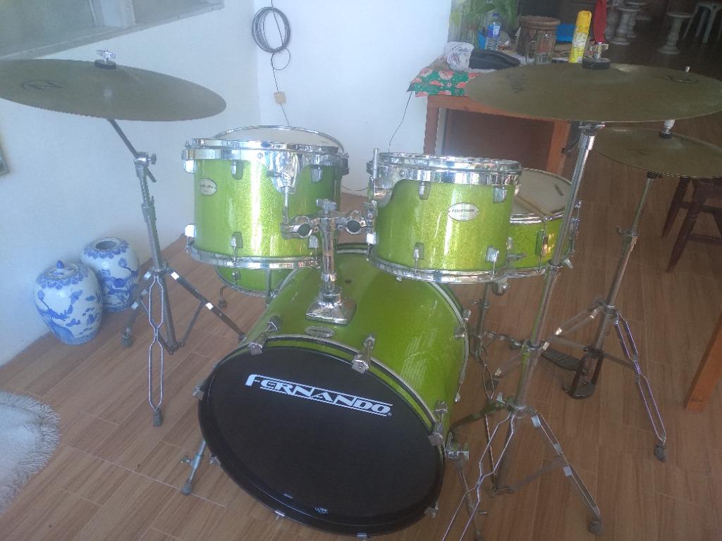 Complete Drum Set (Fernando Drums with Zildjian Cymbals), Hobbies ...