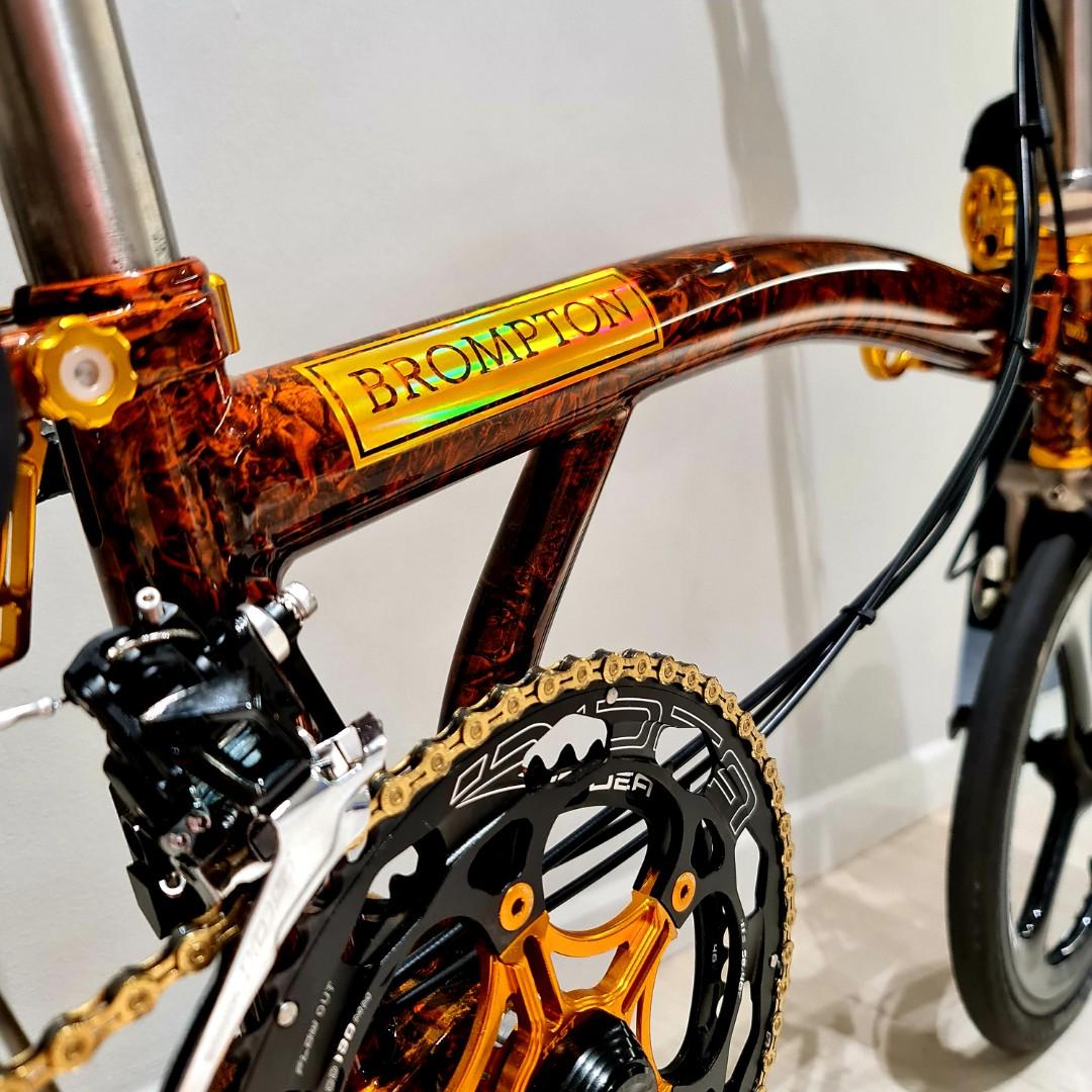 Customised Brompton logo sticker, Sports Equipment, Bicycles & Parts ...