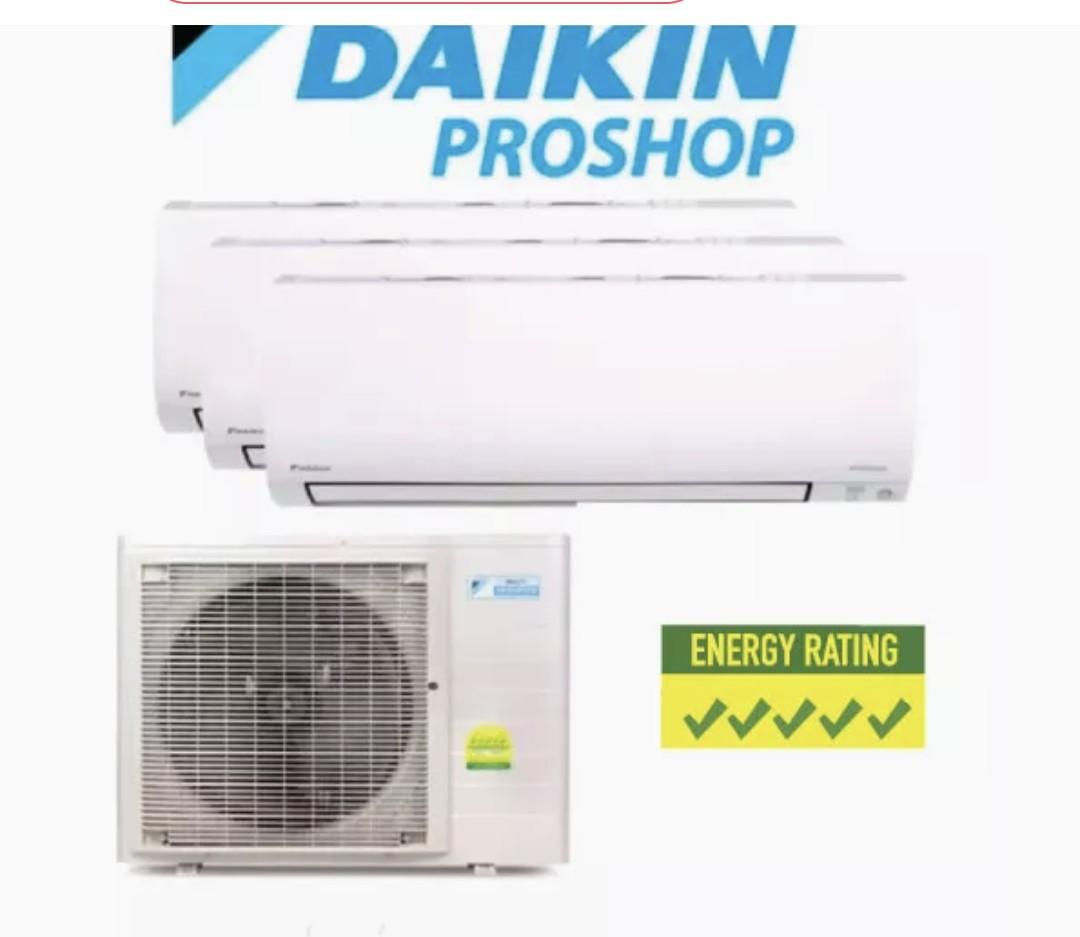 Daikin 3 system (3x9000 btu), TV & Home Appliances, Air Conditioners ...