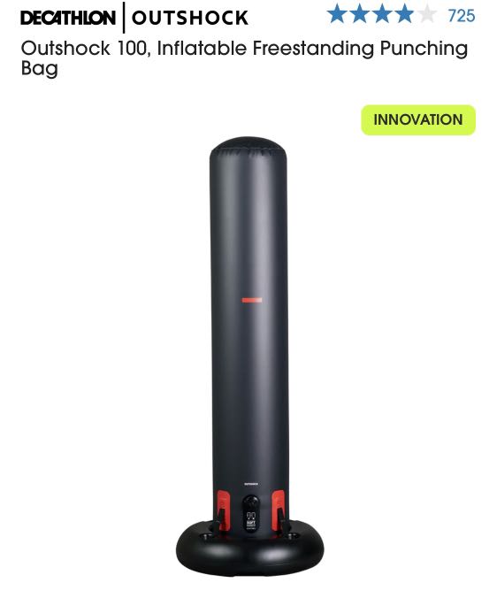 Decathlon Outshock 100 Inflatable punching bag, Sports Equipment, Other ...