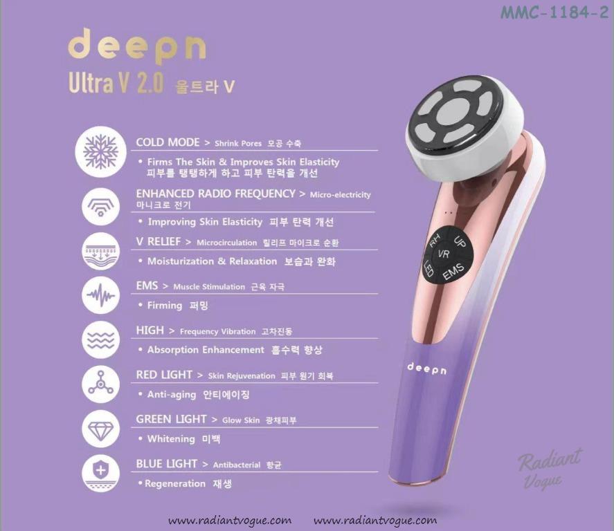Deepn Ultra V 冰雪拉皮機 4.0 最新版, 美容＆個人護理, 健康及美容 - 皮膚護理, 面部 - 面部護理 - Carousell