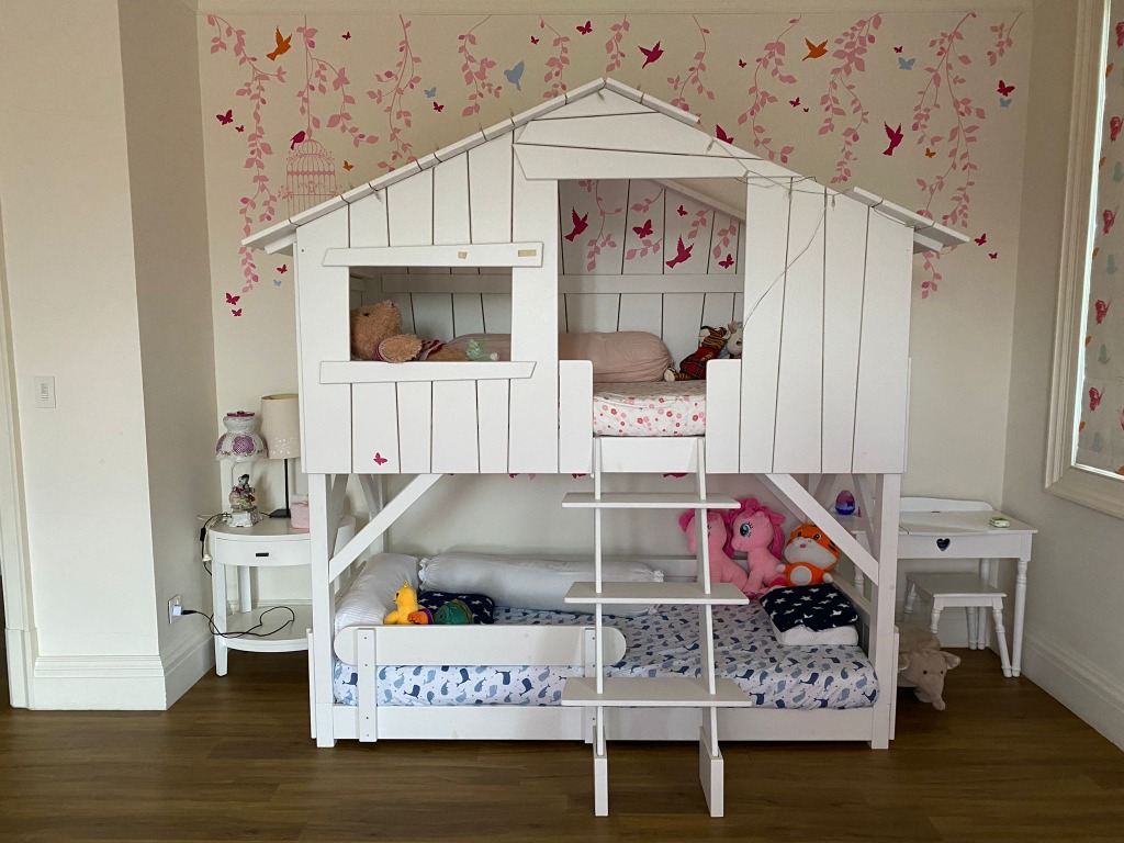 Double Tree House Bunk Bed, Furniture & Home Living, Furniture, Bed ...