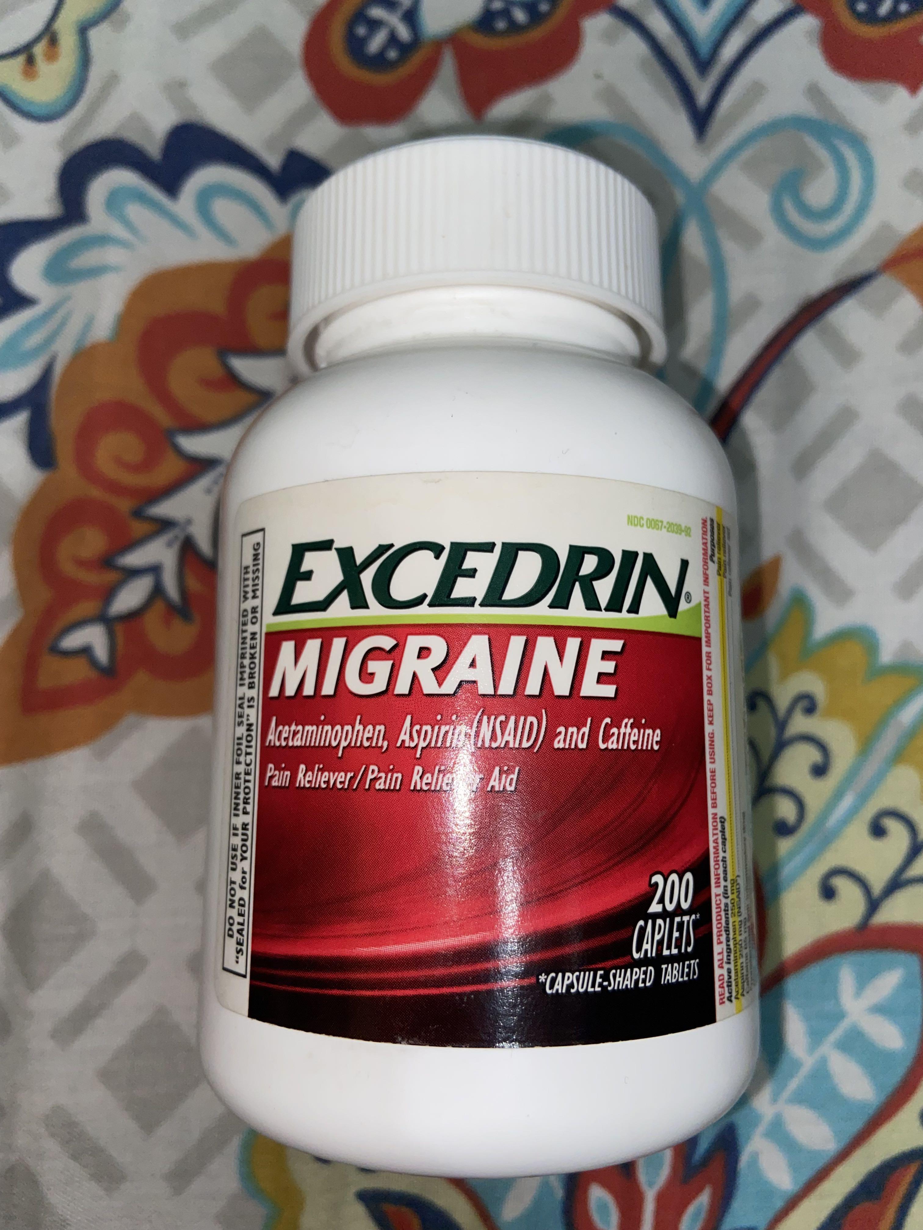 Excedrin Migraine Pain Reliever, Health & Nutrition, Medical Supplies ...